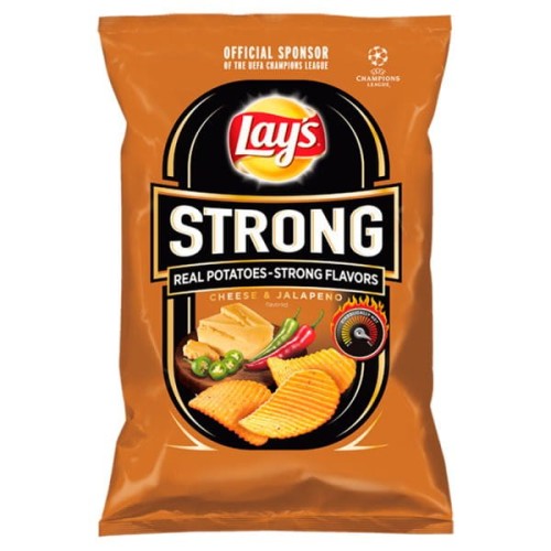 Lays Chipsy Lay's Strong Cheese & Jalapeno Ser i Ostra Papryka 130 g ...