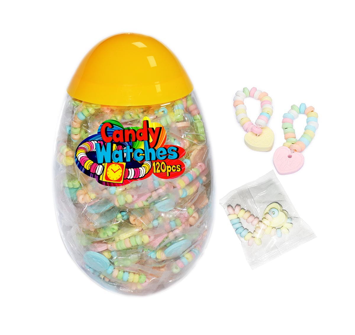 Candy Watches Jadalna Bransoletka Cukierki Pudrowe 120 szt elukmar.pl