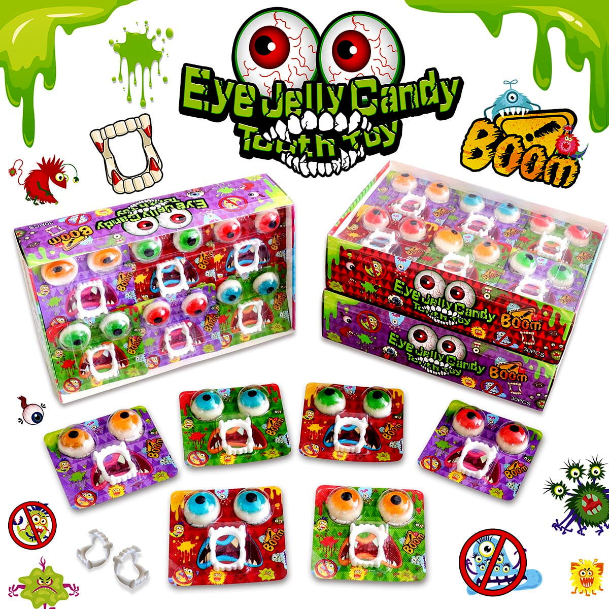 Eye Teeth Jelly Candy Żelki Oczy 30szt x 7g elukmar.pl