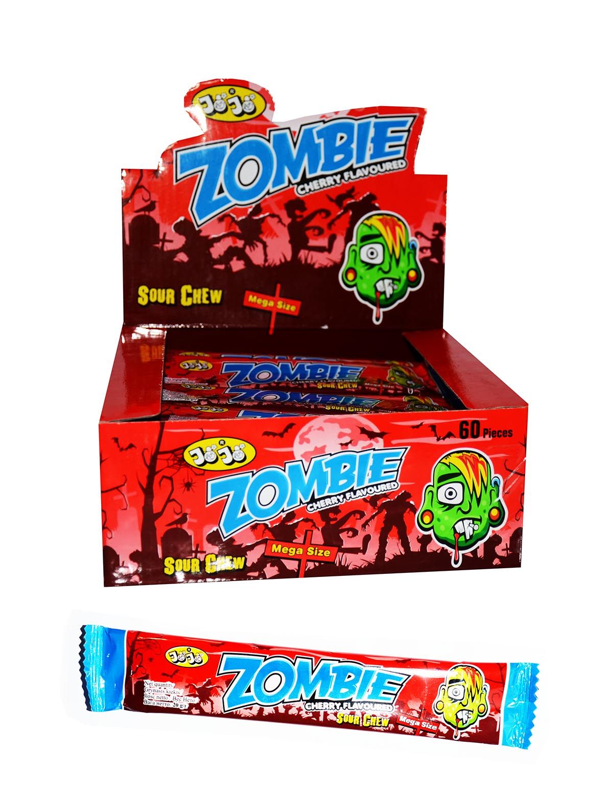 Gumy Zombie Kwaśna Wiśnia 60 szt elukmar.pl