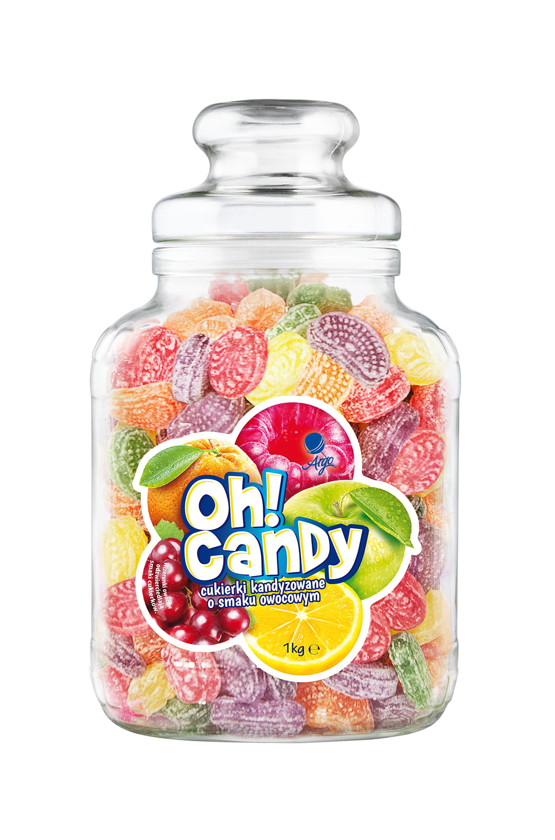Cukierki Argo Słoik Oh! Candy Citrus 1 kg elukmar.pl