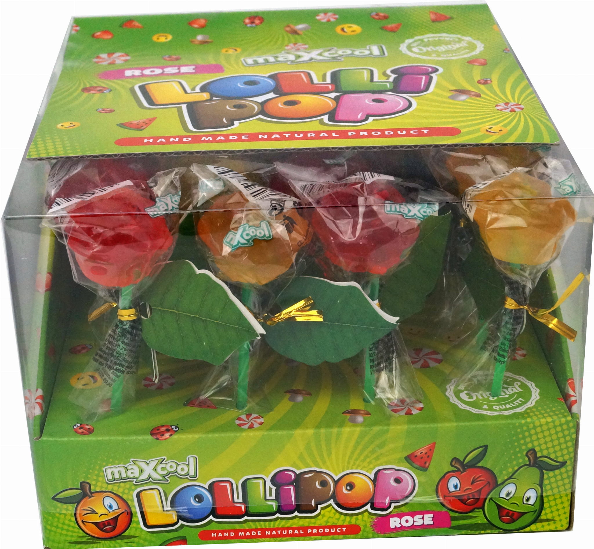 Lolli Pop Rose Lizaki RÓŻE 24szt x 18g elukmar.pl
